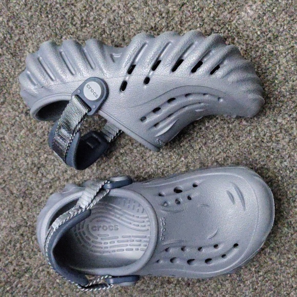 CROCS | Shoes | Crocs Baby Gray Echo Clogs | Poshmark